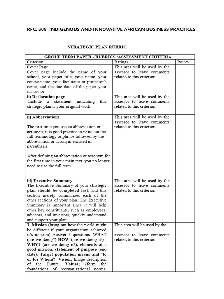Indigenous Innovation ,RUBRIC, | PDF