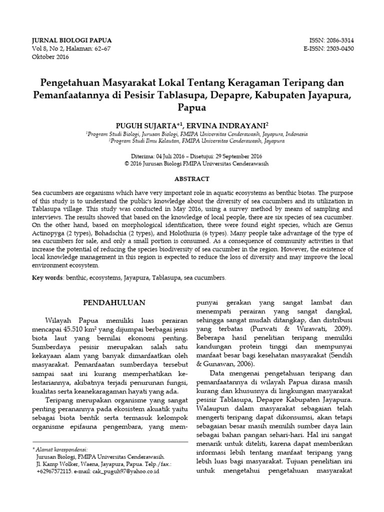 Pengetahuan Masyarakat Lokal Tentang Ker | PDF