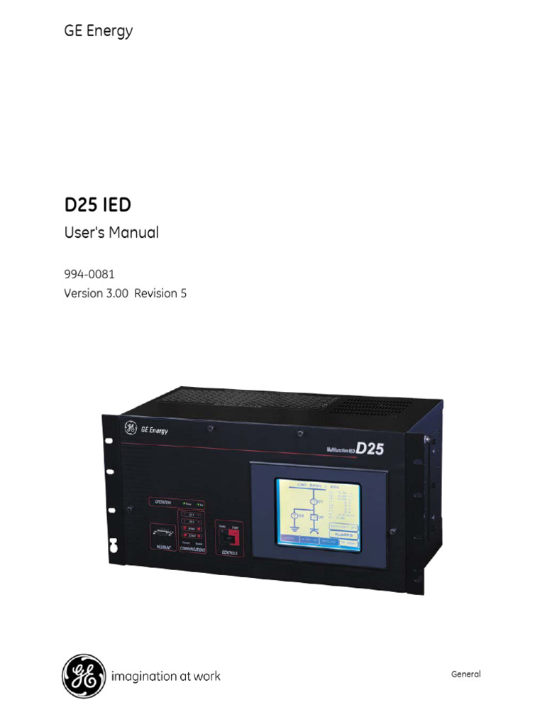 D25 Gen4 IED User Man V300 R5 | PDF
