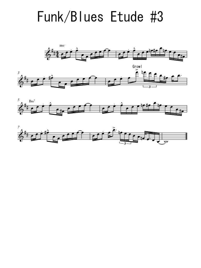 Funky Etude I | PDF