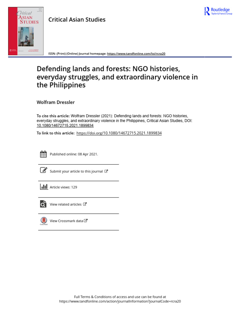 Dressler (2021) Defending Lands and Forests | PDF