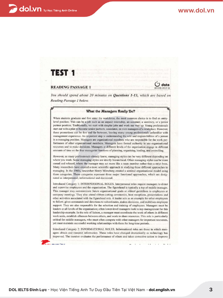 Test 1 - Vol 5 | PDF