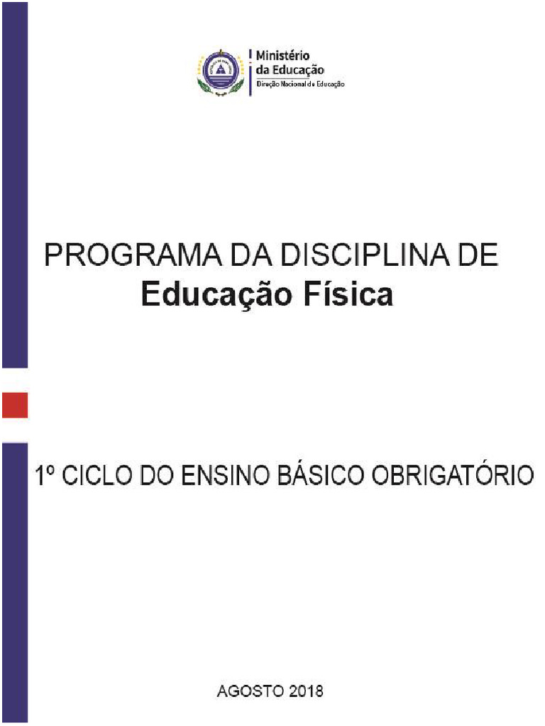 Programa Educação Física 1º Ciclo | PDF