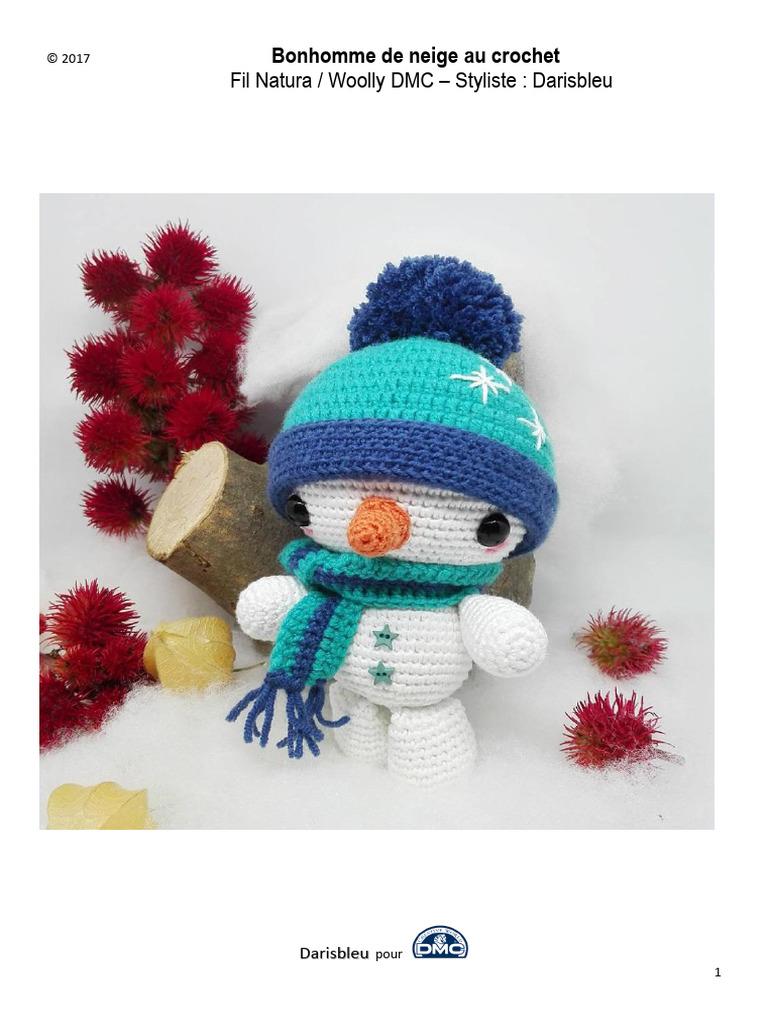 Bonhomme-de-neige-au-crochet-Natura-Woolly | PDF