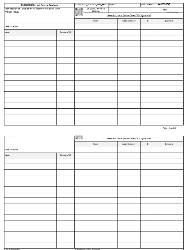 SUST - NOV2023 - 0447 - Rev02 - Excavation For Storm Water Basin (RWH ...