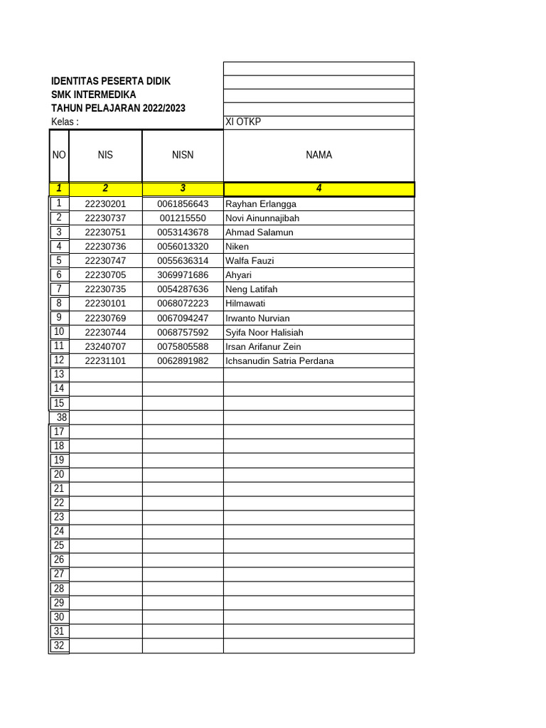 Aplikasi Raport Kelas XI OTKP 2023-2024-1 | PDF