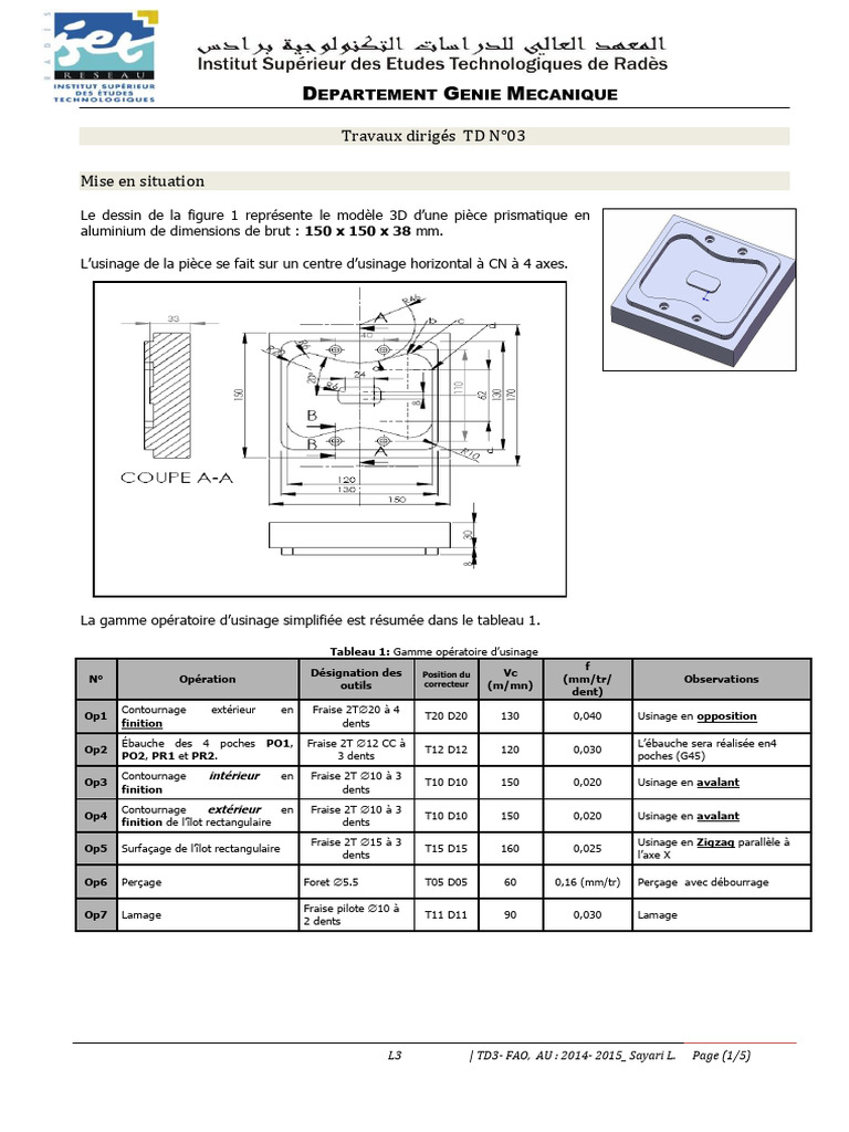 TD N°3 - Fao - L3GM - CF-S3 | PDF