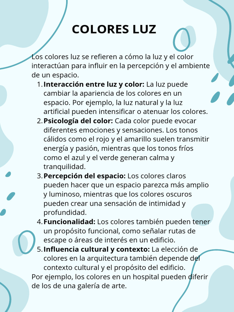 Colores Luz | PDF