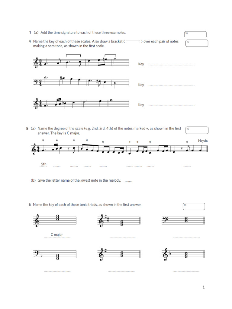 Grade 1 Paper 3 | PDF