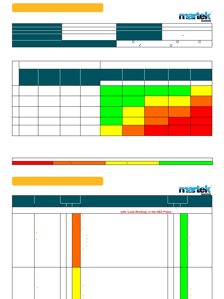 RA-00 Lone Working UK-Q1-2024 | PDF | Risk | Risk Assessment
