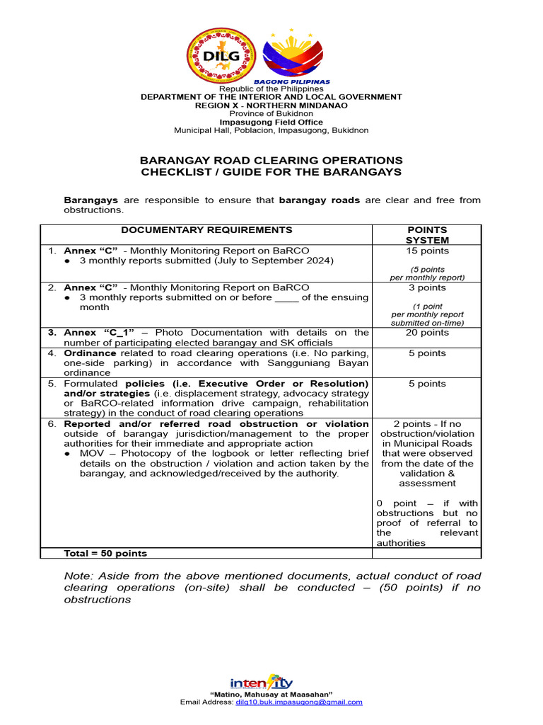 BaRCO Validation Guide For Barangays | PDF