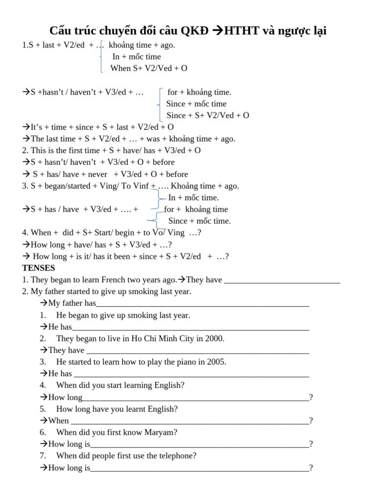TA 11- UNIT 1. CONT 2 | PDF