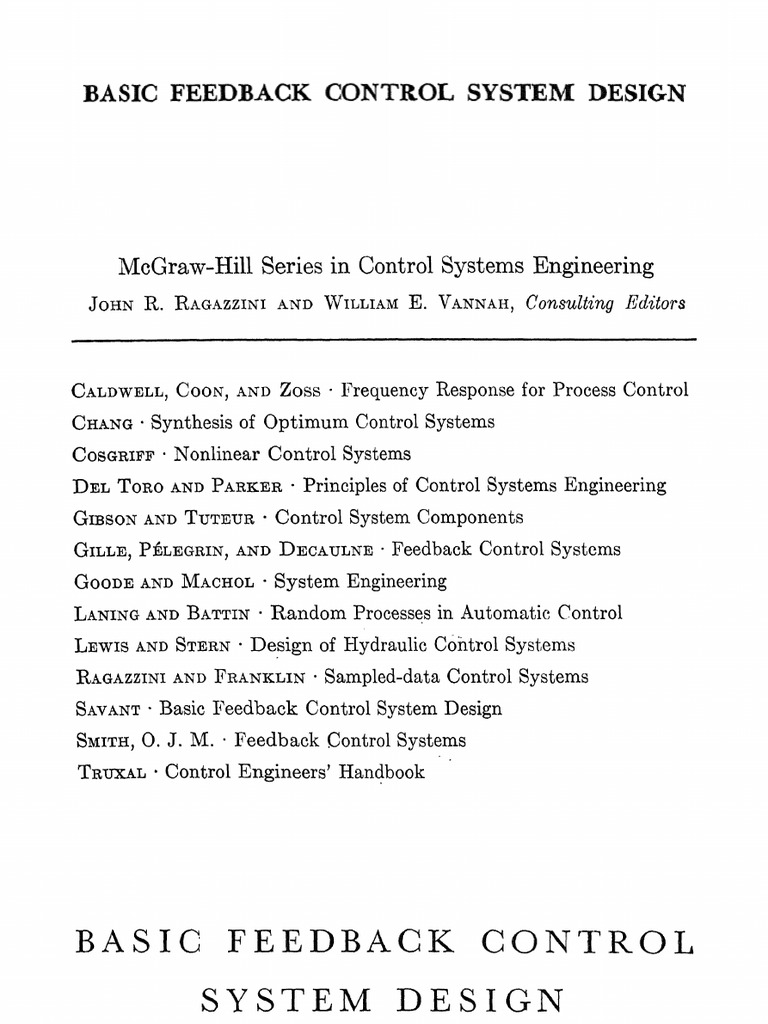 212480-Basic Feedback Control System Design | PDF