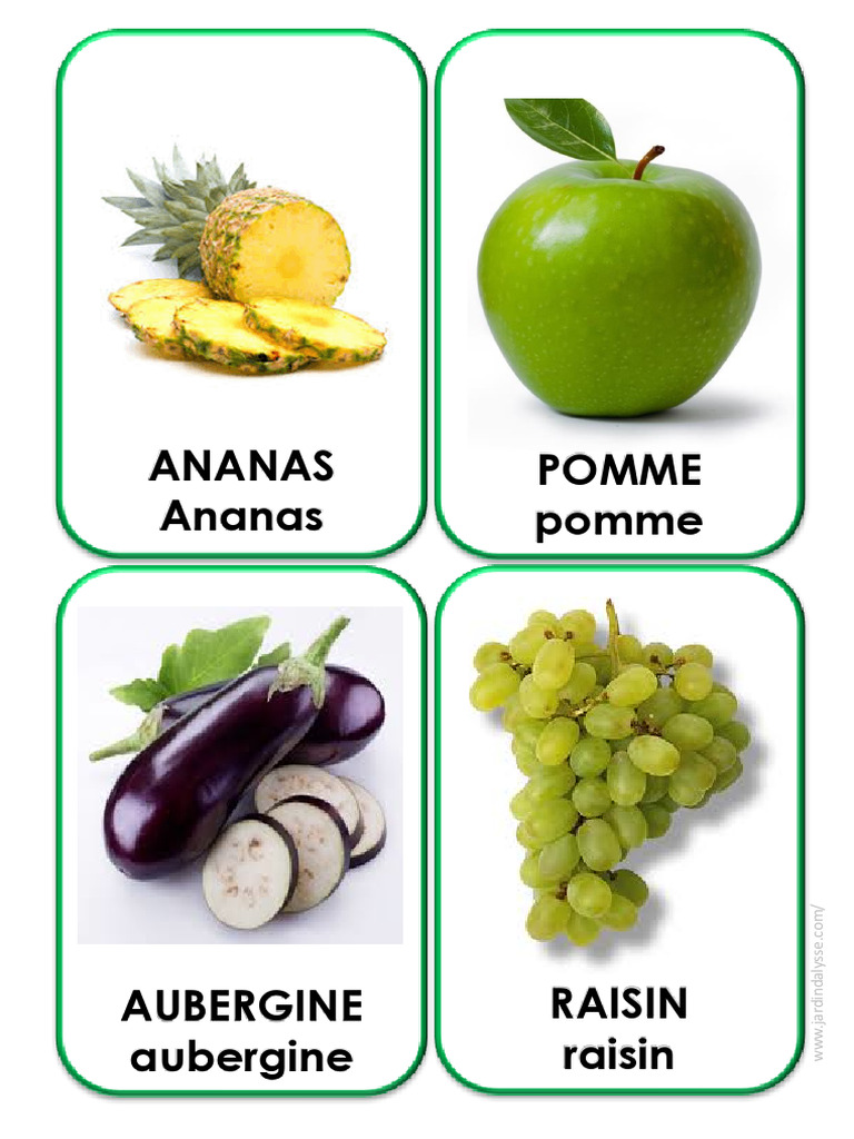 Imagier Fruits Et Legumes | PDF
