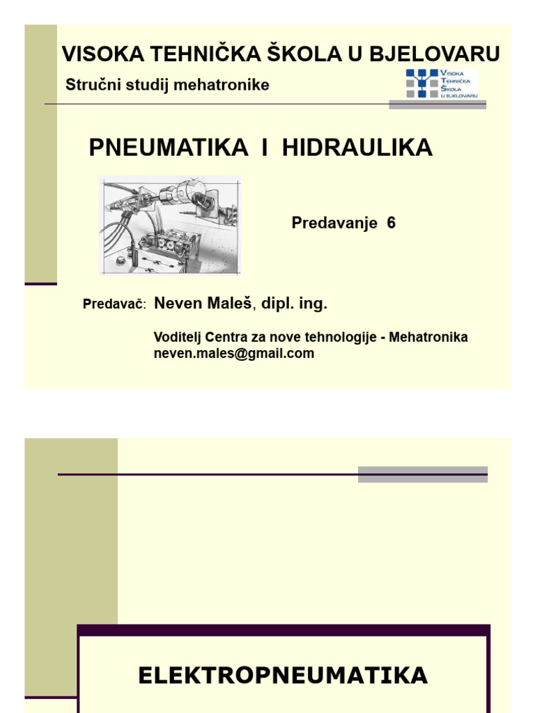 Pneumatski Kontrolni Uredjali Opsta Logi | PDF