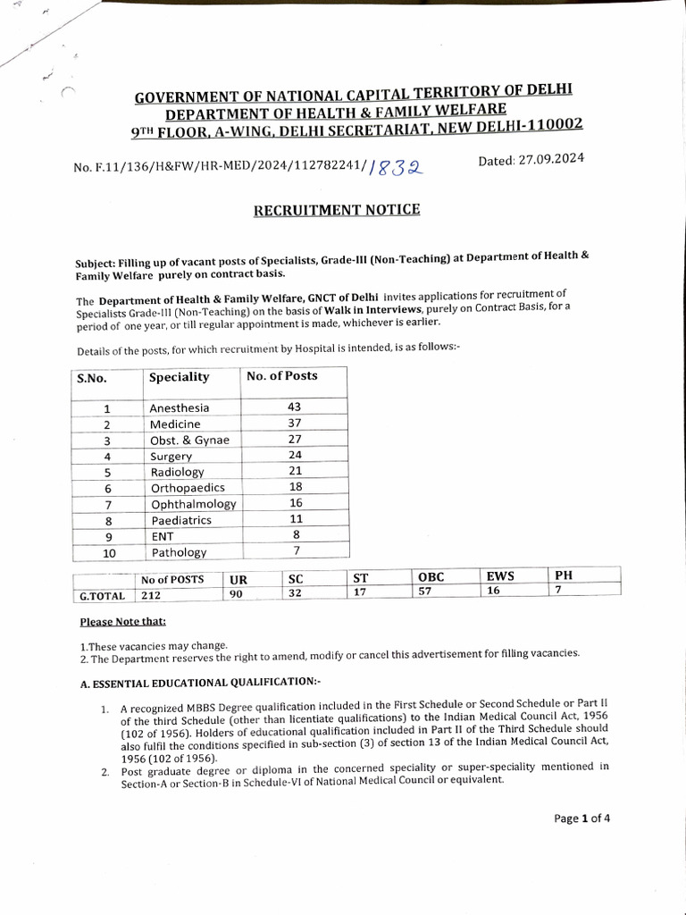 Recruitment Notice | PDF
