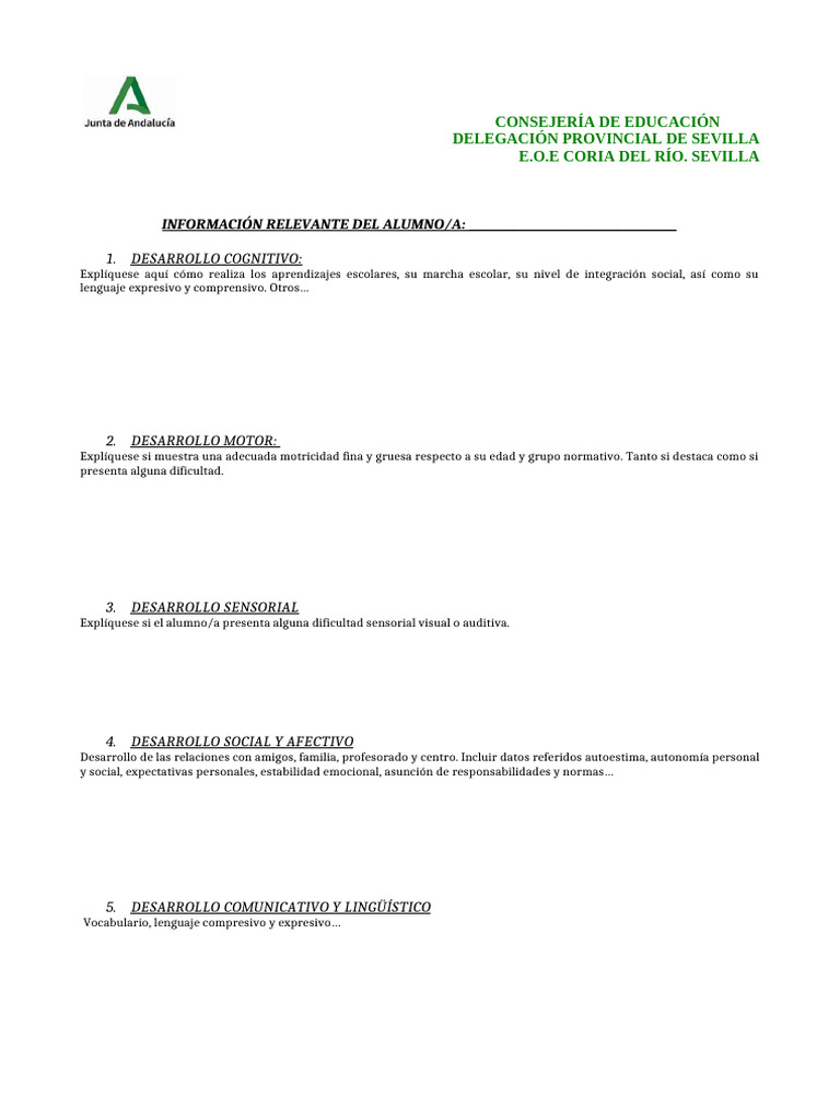 Informe Tutor AACC | PDF