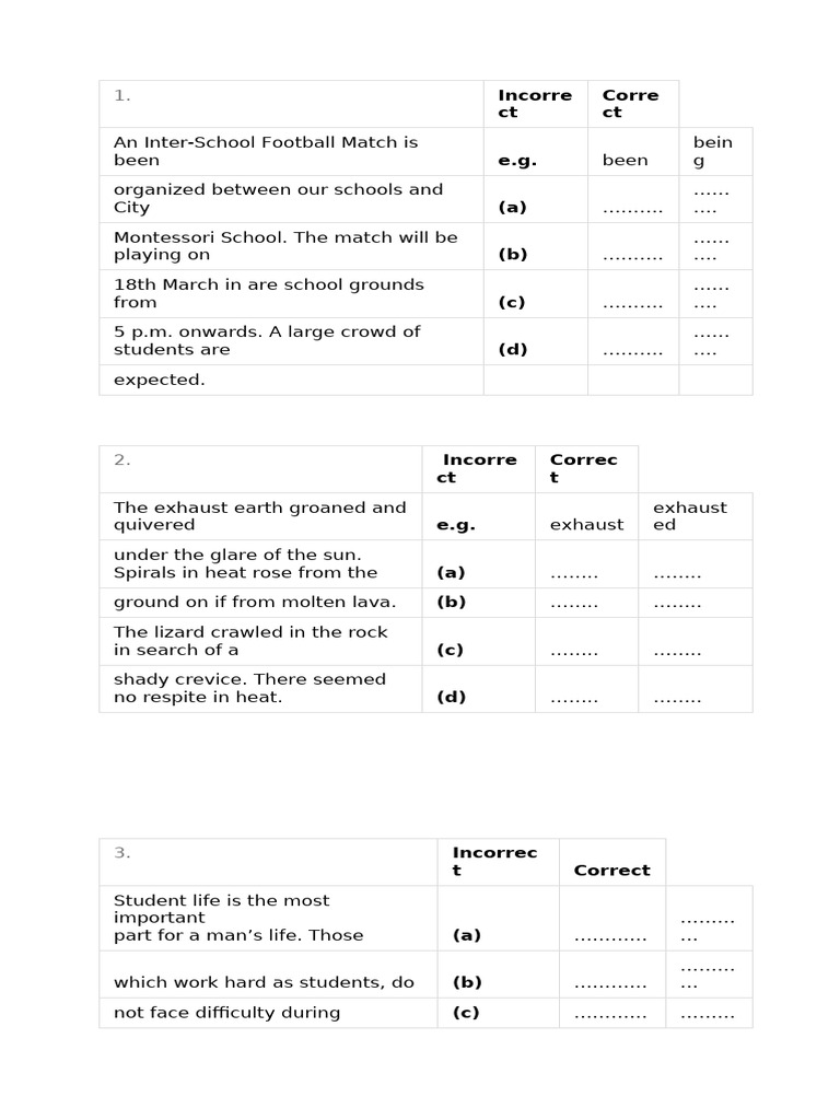 Error Correction | PDF