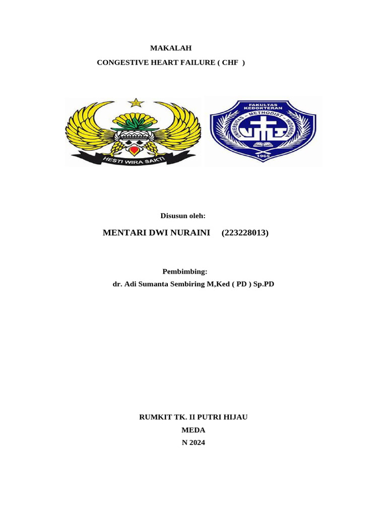Makalah - CHF - MENTARI - DWI - NURAINI (1) Edit | PDF