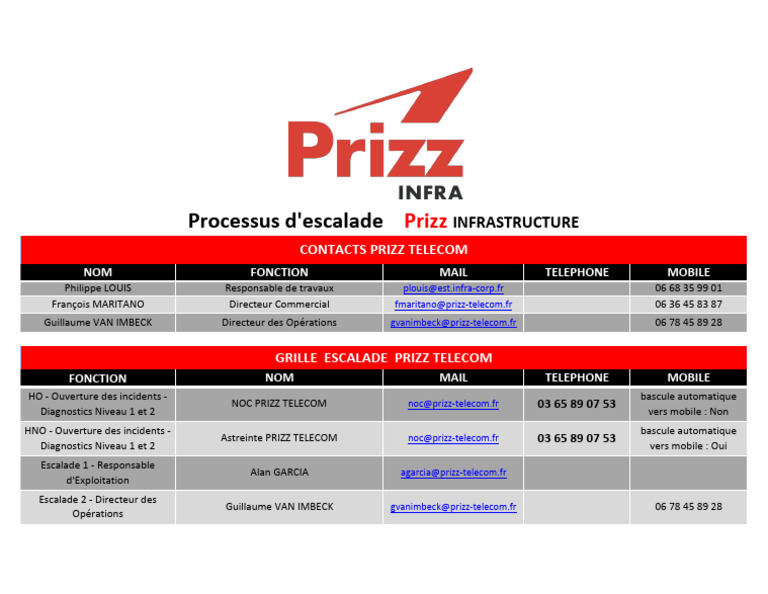 Process Escalade PRIZZ 2021 | PDF