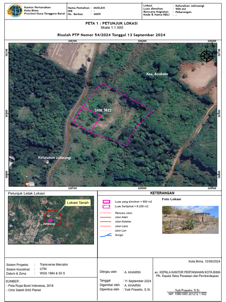 1 Petunjuk Letak Lokasi | PDF