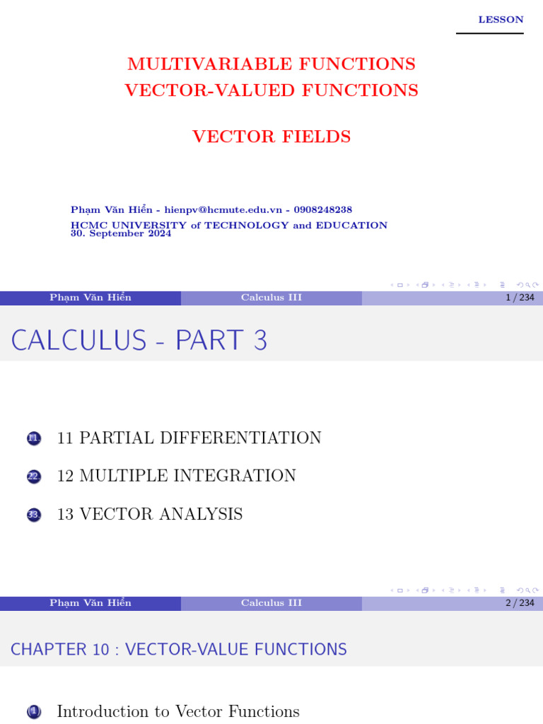Calculus III | PDF