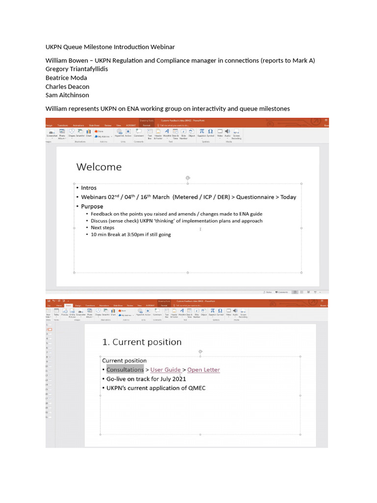 UKPN Queue Milestone Introduction Webinar | PDF