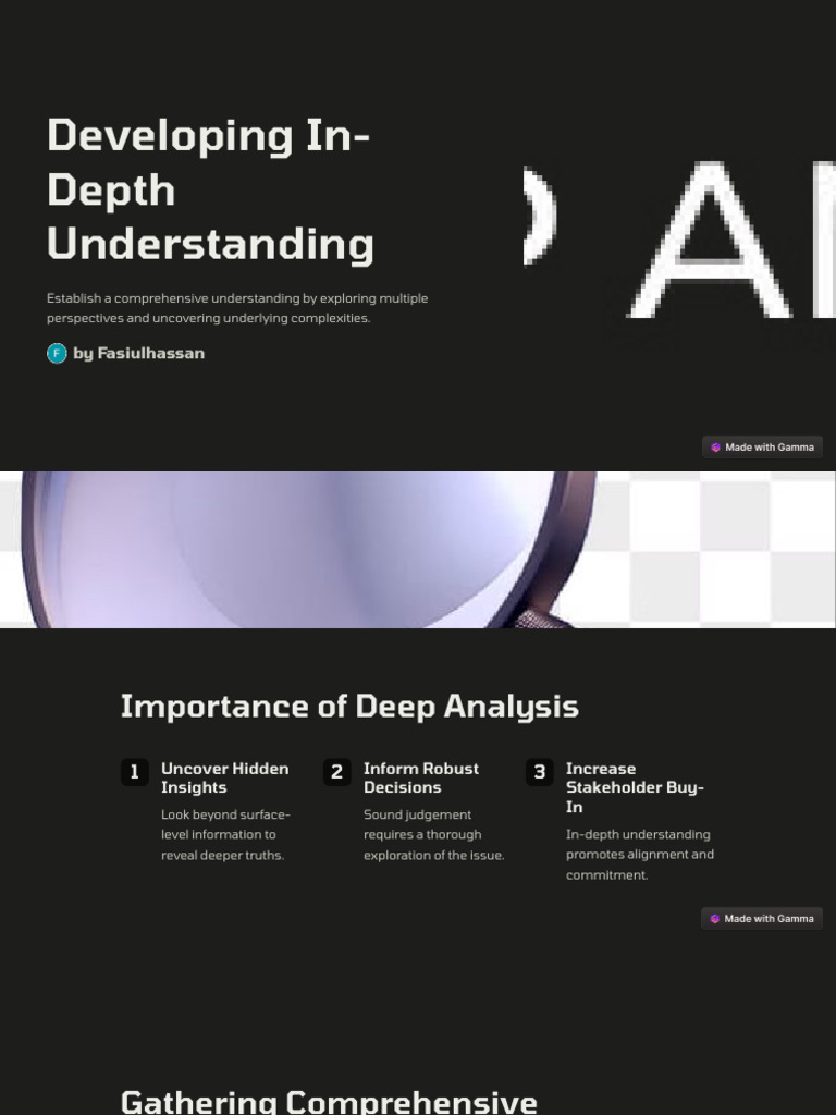 Developing in Depth Understanding | PDF | Science & Mathematics | Computers