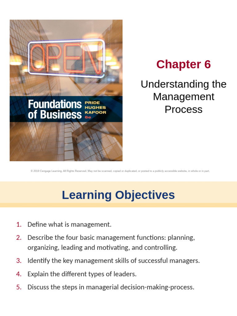 Understanding The Management Process | PDF