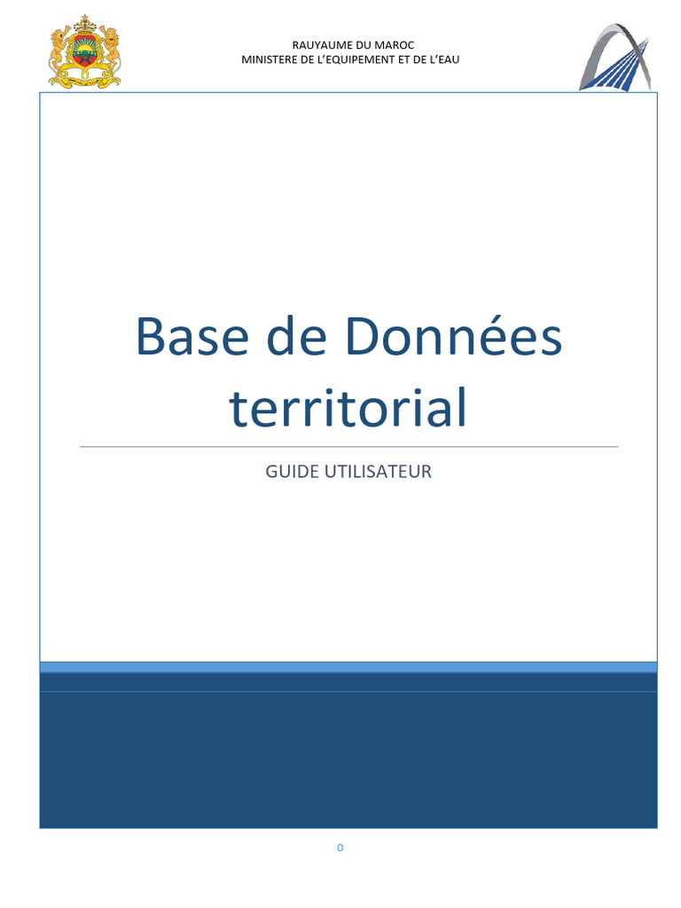 Guide D'utilisation Du SI BDT - Secteur Routier | PDF