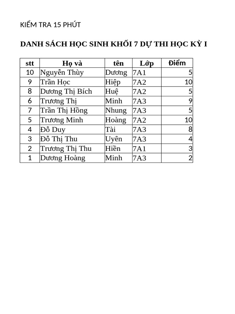 Bai Thuc Hanh 7 | PDF