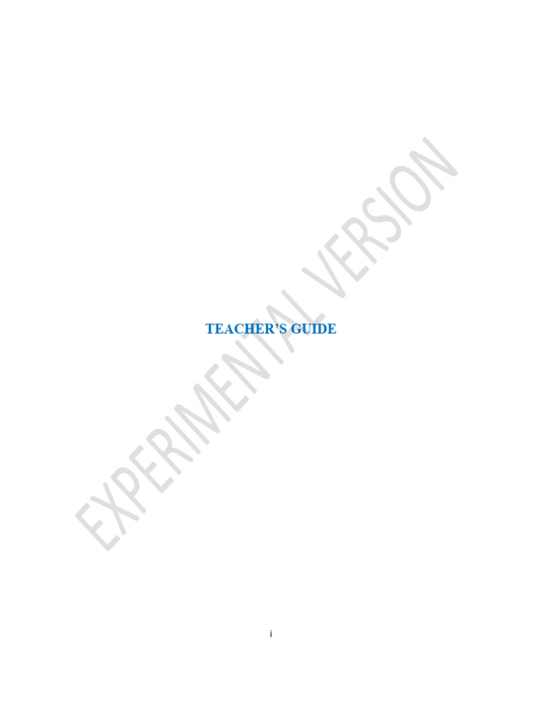 p6 Set TG (Adapted) | PDF