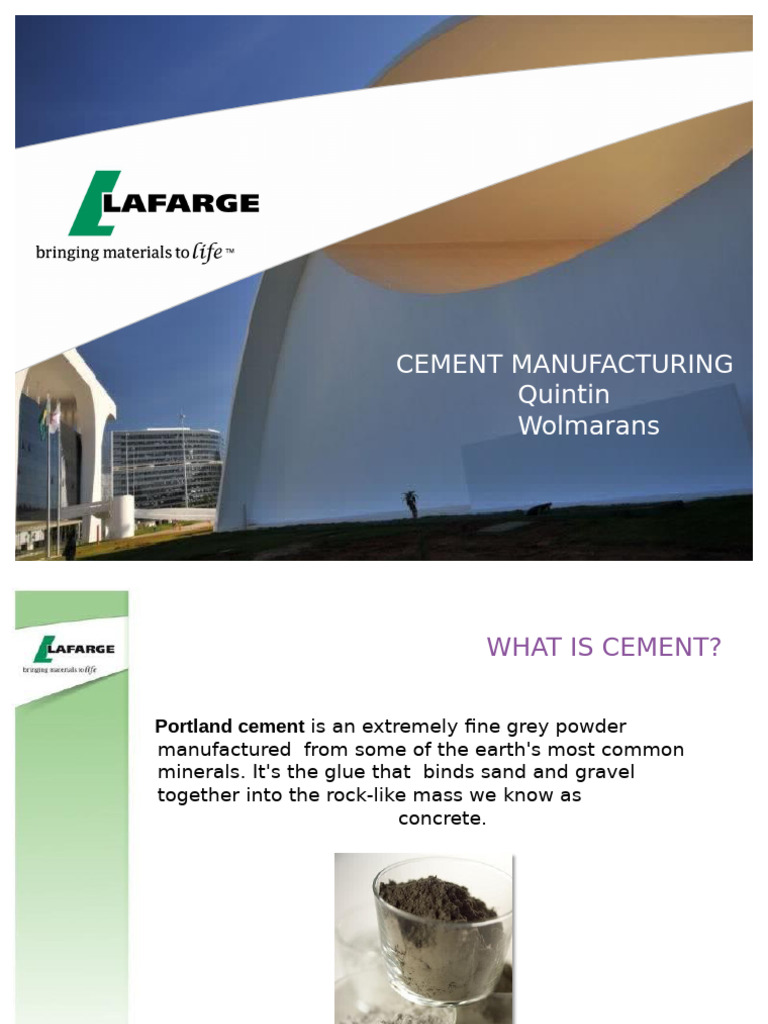 Lafarge Cement Process | PDF