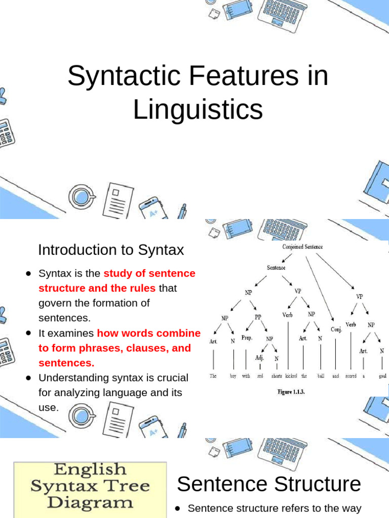Syntactic Features in Linguistics | PDF