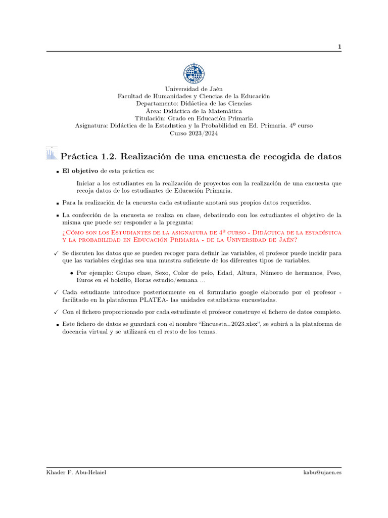 Práctica1.2 - Realización de Una Encuesta de Recogida de Datos | PDF