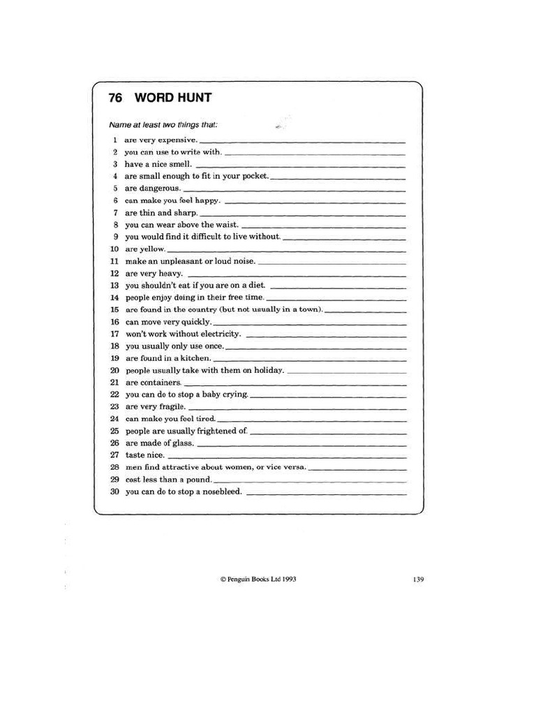 Words Hunt | PDF