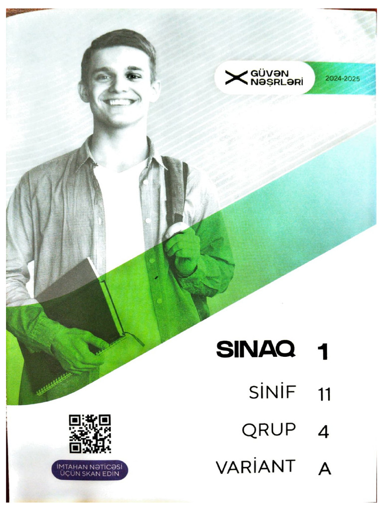 11.sinif 4-Cü Qrup Güvən Sınaq 1 | PDF