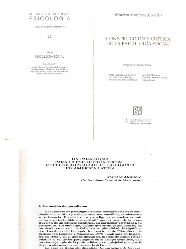 Maritza Montero - Paradigma | PDF