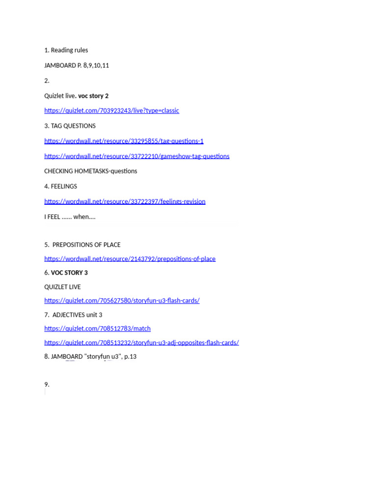 Lesson 8 Story 3+REVISION | PDF