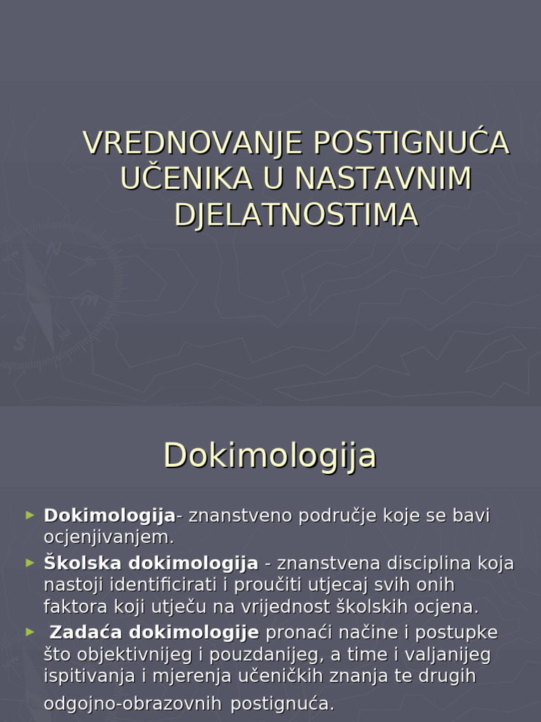 Vrednovanje | PDF