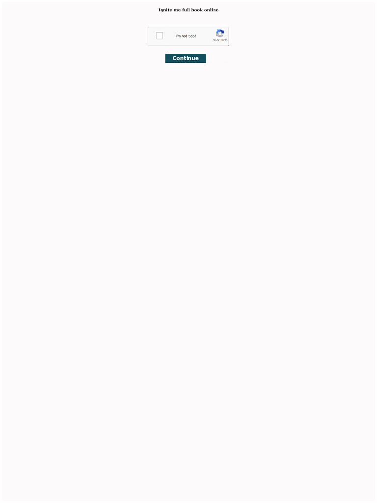 Ignite Me Full Book Online | PDF