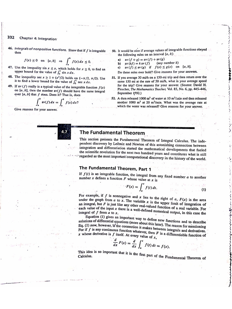 Single Integrals and Multiple Integrals | PDF