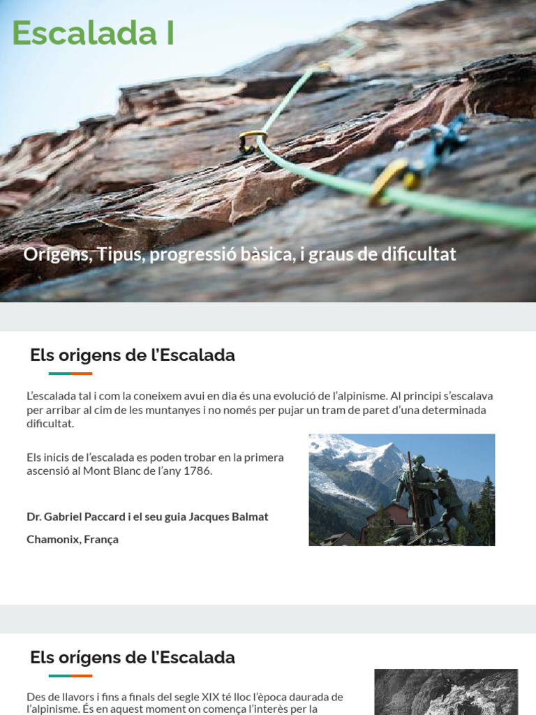 Tècniques D'escalada 1 | PDF