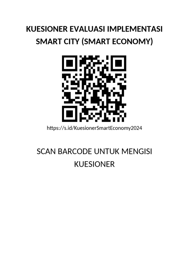 Kuesioner Evaluasi Implementasi Smart City | PDF
