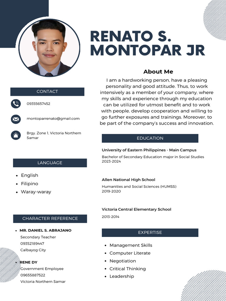 Grey White Modern Graphic Designer Resume | PDF