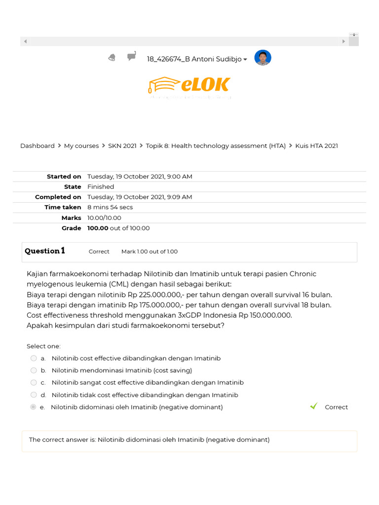 Kuis HTA 2021 - Attempt Review | PDF