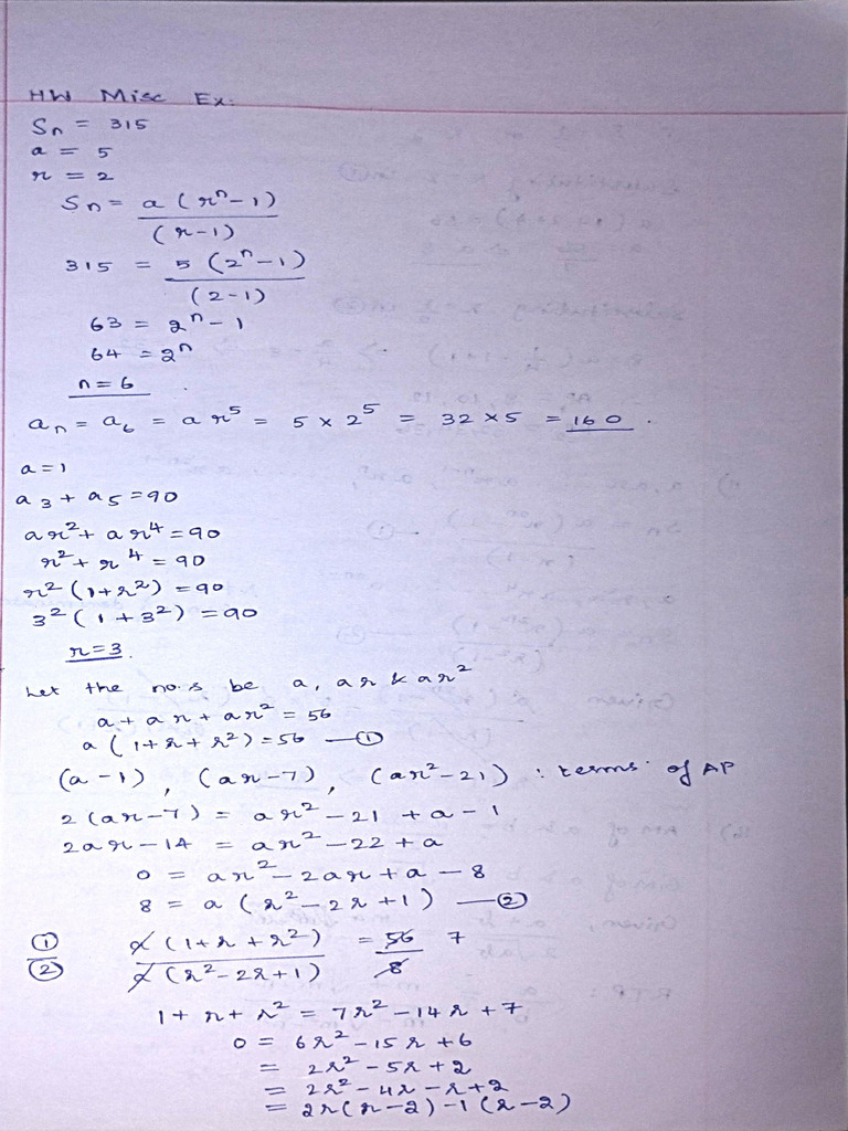 Sequence and Series Part 4 | PDF
