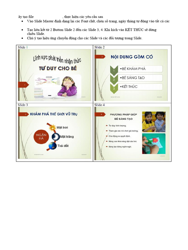 Bai Tap Powerpoint | PDF