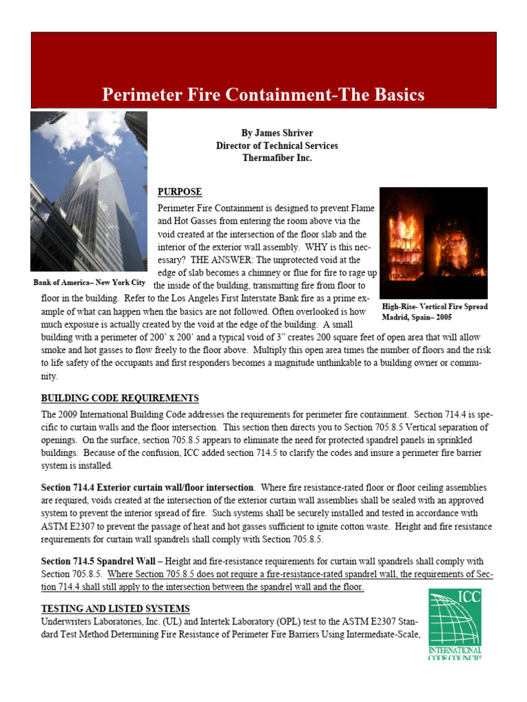 Perimeter Fire Containment The Basics | PDF