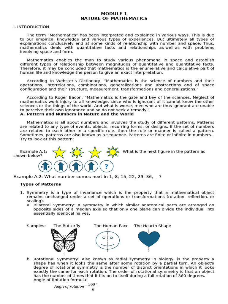Module 1 MMW For Students | PDF